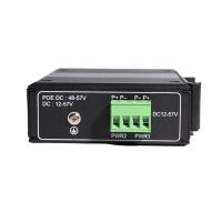 China IP40 Industrial 4 Port PoE Switch Gigabit With SC Fiber Uplink for sale