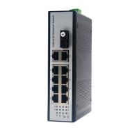 China Industrial 1 SC Fiber 10 Gigabit Ethernet Switch 1 SC Fiber Port 10 RJ45 Ports for sale