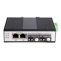 China Industrial Fiber Network Switch Gigabit 2 SC Fiber Port 2 RJ45 Ethernet Port for sale