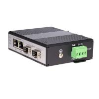China Industrial Gigabit Fiber Media Switch 2 SFP Fiber Ports 2 RJ45 Ethernet Ports for sale