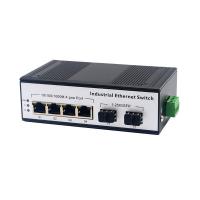 China Industrial Gigabit Fiber Network Switch 2 SFP Fiber Ports 4 RJ45 Ethernet Ports for sale