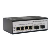China Industrial Gigabit Fiber Network Switch 2 SFP Fiber Ports 4 RJ45 Ethernet Ports for sale