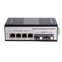 China DC 9-57V Industrial Fiber Switch Integrates 2 SC Fiber Ports 4 RJ45 Ethernet Ports for sale