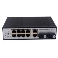 China Industrial Gigabit Fiber Ethernet Switch 2 SC Fiber 10 RJ45 Ethernet Ports for sale