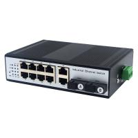 China Industrial Gigabit Fiber Ethernet Switch 2 SC Fiber 10 RJ45 Ethernet Ports for sale