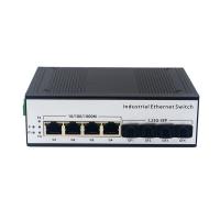 China 10/100/1000Mbps Industrial Fiber Switch Gigabit 4 SFP Fiber Ports 4 RJ45 Ethernet Ports for sale
