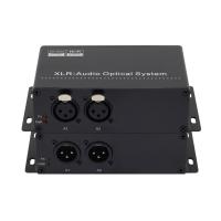 China 2 Channel XLR  Fiber Extender 2CH Unidirectional Analog Audio to Optical Converter for sale