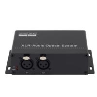 China 2 Channel XLR  Fiber Extender 2CH Unidirectional Analog Audio to Optical Converter for sale