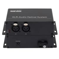China 2 Channel XLR  Fiber Extender 2CH Unidirectional Analog Audio to Optical Converter for sale