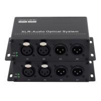 China 2 Channel Bidirectional XLR Audio Fiber Converter 2 Way Analog Audio Over Fiber Extender for sale