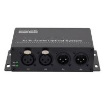 China 2 Channel Bidirectional XLR Audio Fiber Converter 2 Way Analog Audio Over Fiber Extender for sale