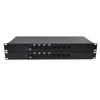 China 4 Channel Bidirectional XLR Audio Fiber Extender 4CH 2 Way Audio Over Fiber Extender for sale