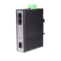 China DIN Rail Mount Industrial POE Switch Gigabit 1 SFP 2 PoE RJ45 Fiber Ethernet Switch for sale