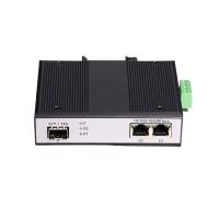 China DIN Rail Mount Industrial POE Switch Gigabit 1 SFP 2 PoE RJ45 Fiber Ethernet Switch for sale