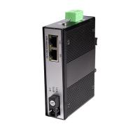 China IP40 DIN Rail Industrial POE Switch Gigabit 1 SC Fiber 2 PoE RJ45 Fiber Ethernet Switch for sale
