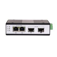 China Industrial POE Gigabit Switch 2 Port SFP fiber 2 Port PoE Ethernet Fiber Switch for sale