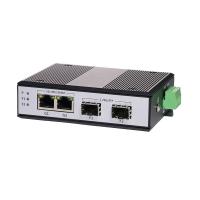 China Industrial POE Gigabit Switch 2 Port SFP fiber 2 Port PoE Ethernet Fiber Switch for sale