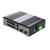 China IP40 Gigabit Ethernet Poe Switch Industrial 8 Port Poe Switch With Fiber Uplink for sale