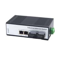 China IP30 Industrial POE Switch Gigabit 2 SC Dual Fiber Ports 2 PoE Ethernet Ports for sale