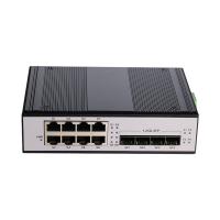 China Industrial Switch 4 SFP Fiber Ports 8 Port DIN Rail PoE Ethernet Switch for sale