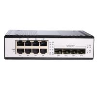 China Industrial Switch 4 SFP Fiber Ports 8 Port DIN Rail PoE Ethernet Switch for sale