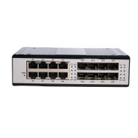 China Industrial Gigabit 8 SFP 8 Port PoE Ethernet Switch DIN Rail Fiber Optic Network Switch for sale