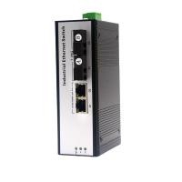 China Rugged Industrial Gigabit Switch DIN Rail 2 SC Fiber Ports 2 Port PoE Ethernet for sale