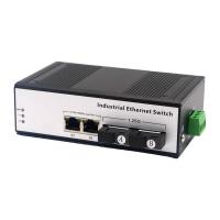 China Rugged Industrial Gigabit Switch DIN Rail 2 SC Fiber Ports 2 Port PoE Ethernet for sale