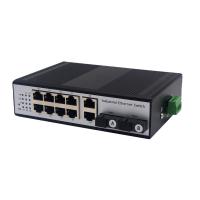 China DIN Rail Industrial Gigabit PoE Switch 8 Port 2 Uplink RJ45 2 SC Fiber Ports for sale
