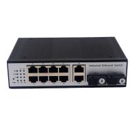 China DIN Rail Industrial Gigabit PoE Switch 8 Port 2 Uplink RJ45 2 SC Fiber Ports for sale