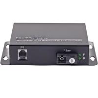 China 1 Channel Analog Telephone Fiber Converter PCM Voice Over Fiber Extender for sale