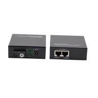 China 100 Mbps Fiber Media Converter 1 SC Fiber 2 RJ45 Long Distance Ethernet To Fiber Converter for sale