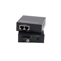 China 100 Mbps Fiber Media Converter 1 SC Fiber 2 RJ45 Long Distance Ethernet To Fiber Converter for sale