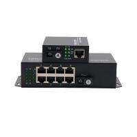 China 100Mbps Fiber Media Converter 1 Fiber 8 RJ45 High Speed Ethernet To Fiber Network for sale