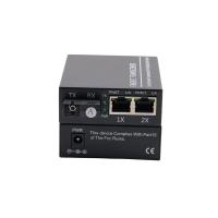 China Gigabit Fiber Media Converter 1 Fiber SC To 2 Ethernet Ports High Speed Network Adapter for sale