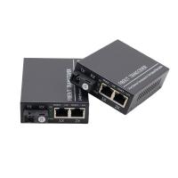 China Gigabit Fiber Media Converter 1 Fiber SC To 2 Ethernet Ports High Speed Network Adapter for sale