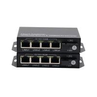 China Gigabit Fiber Media Converter 1 Fiber SC To 4 RJ45 Ethernet Ports Network Extender for sale