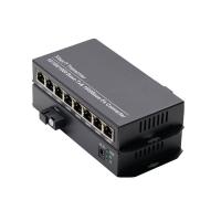 China High Speed Gigabit Fiber Media Converter 1 Fiber SC To 8 RJ45 Ethernet Ports for sale