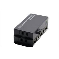 China High Speed Gigabit Fiber Media Converter 1 Fiber SC To 8 RJ45 Ethernet Ports for sale