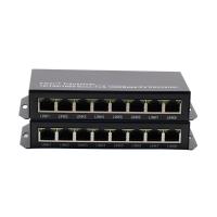 China High Speed Gigabit Fiber Media Converter 1 Fiber SC To 8 RJ45 Ethernet Ports for sale