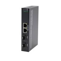 China Unmanaged Gigabit Fiber Switch 2 SFP Fiber Ports 2 RJ45 Ethernet Ports for sale