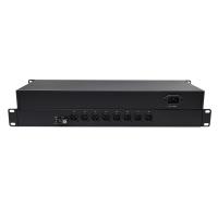 China Hi-Fi Audio 8 Port XLR Fiber Extender Unidirectional Audio Fiber Extender Rack Mount 1U for sale