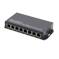 China 10/100/1000Mbps Gigabit Fiber Switch 2 SC Fiber Ports 8 RJ45 Ethernet Ports for sale