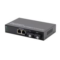 China Ethernet Gigabit Fiber Switch 2 SC Fiber Port 2 RJ45 10/100/1000Mbps for sale