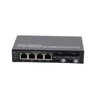 China High Density Ethernet Fiber Switch Gigabit 2 SC Fiber 4 RJ45 Ports 10/100/1000Mbps for sale