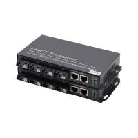 China 4 Port SC Fiber 2 Port RJ45 Gigabit Ethernet Switch Unmanaged Fiber Network Switch for sale