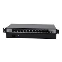 China 24 Port SC Fiber Switch With 2 Gigabit RJ45 Uplink Ports Media Converter for sale