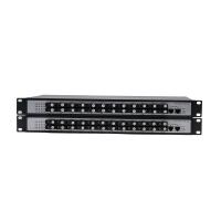 China 24 Port SC Fiber Switch With 2 Gigabit RJ45 Uplink Ports Media Converter for sale
