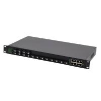 China Rackmount Ethernet Gigabit Fiber Switch 16 Port SC Fiber 8 Port RJ45 for sale