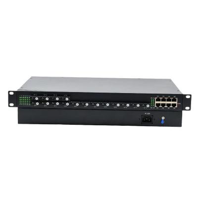 China Rackmount Ethernet Gigabit Fiber Switch 16 Port SC Fiber 8 Port RJ45 for sale